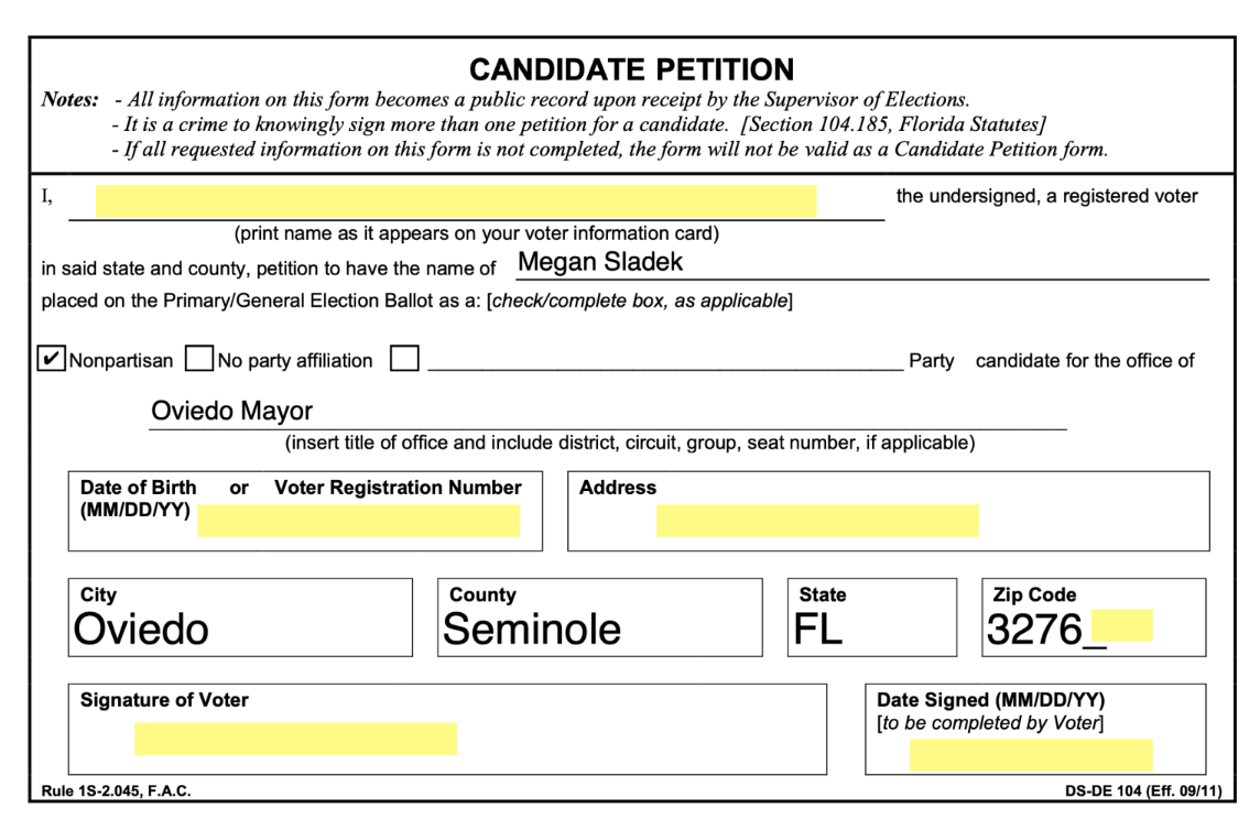 Please Help Get Megan on the Ballot – Megan Sladek